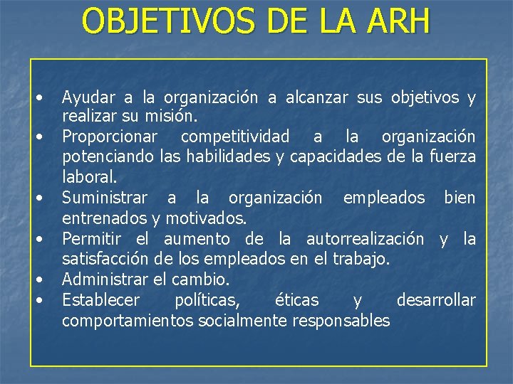 RECURSOS HUMANOS UNIDAD I FUNDAMENTOS DE LA ADMINISTRACION
