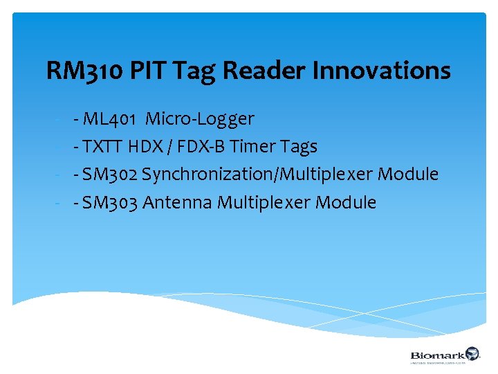 PIT Tag Reader Synchronization Multiplexing Data Logging Innovations
