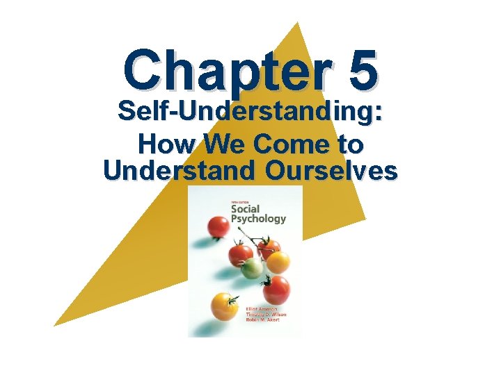Chapter 5 SelfUnderstanding How We Come to Understand