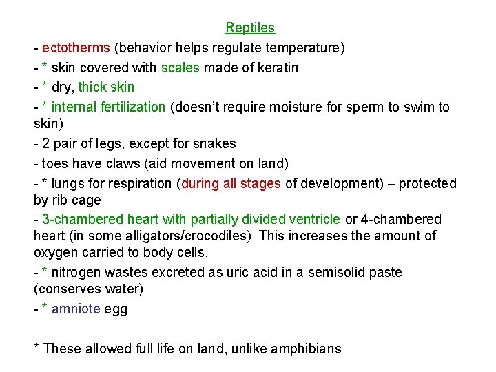 Amphibians Reptiles Objectives 1 Distinguish between ectotherms endotherms