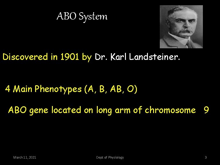 Blood group March 11 2021 Dept of Physiology