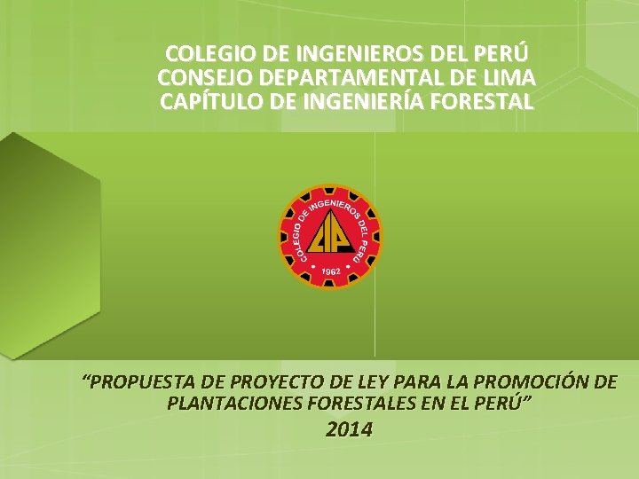 COLEGIO DE INGENIEROS DEL PER CONSEJO DEPARTAMENTAL DE