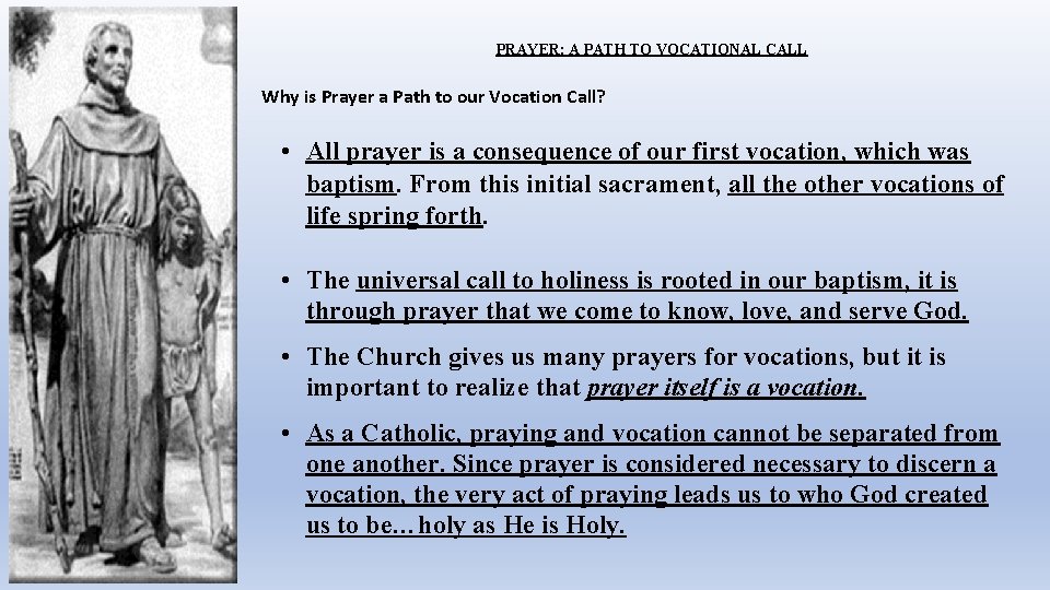 Meeting Programs Call to Holiness PRAYER A PATH