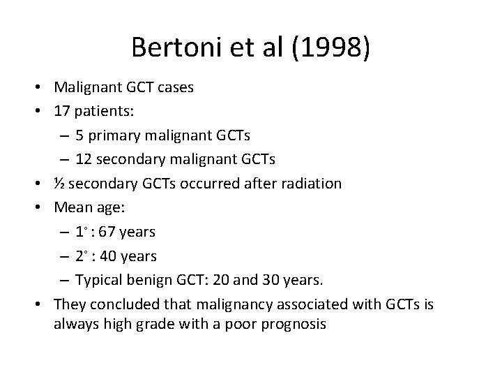 Giant Cell Tumours Aneurysmal Bone Cysts Miss S
