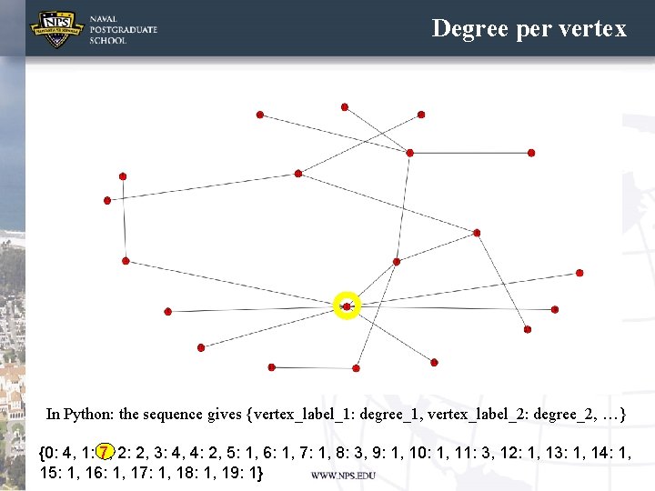 Centralities 1 Prof Ralucca Gera Applied Mathematics Dept