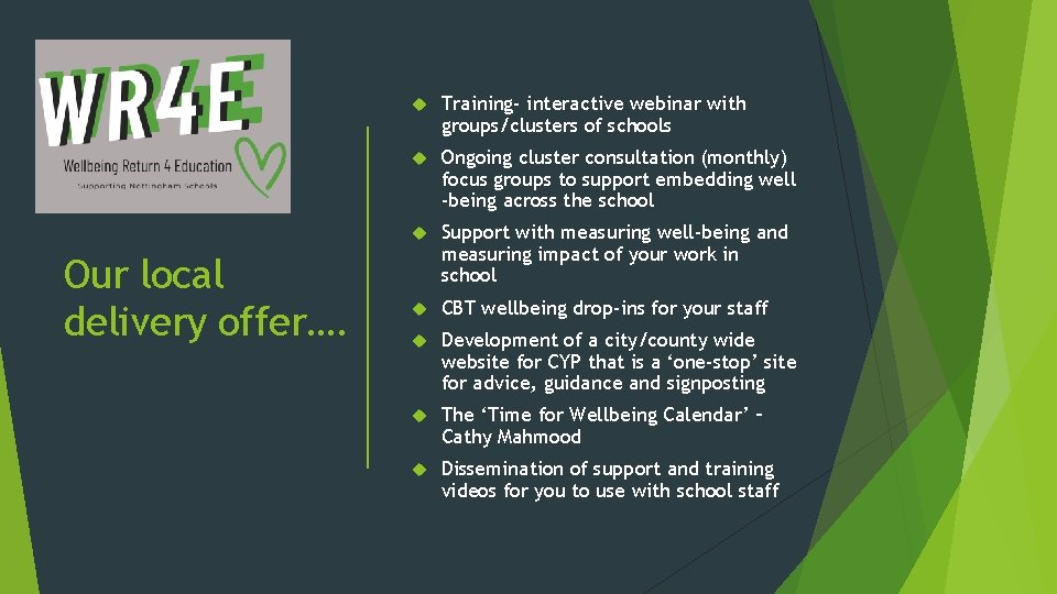 Wellbeing Return 4 Education Dr Maddi Popoola Nottingham