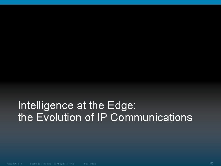Intelligence at the Edge the Evolution of IP