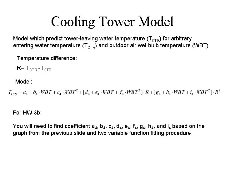 Lecture Objectives Continue with cooling towers Learn about