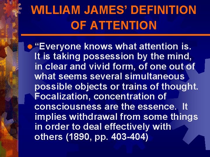 HELPING ATHLETES STAY FOCUSED ATTENTION BASICS Damon Burton