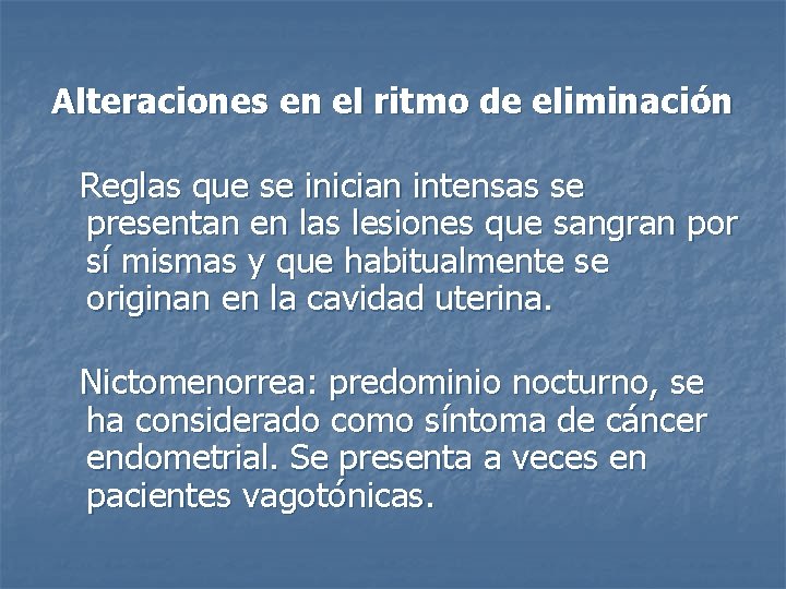 TRASTORNOS MENSTRUALES Y HEMORRAGIA UTERINA AMORMAL PATOLOGIA QUIRUGICA