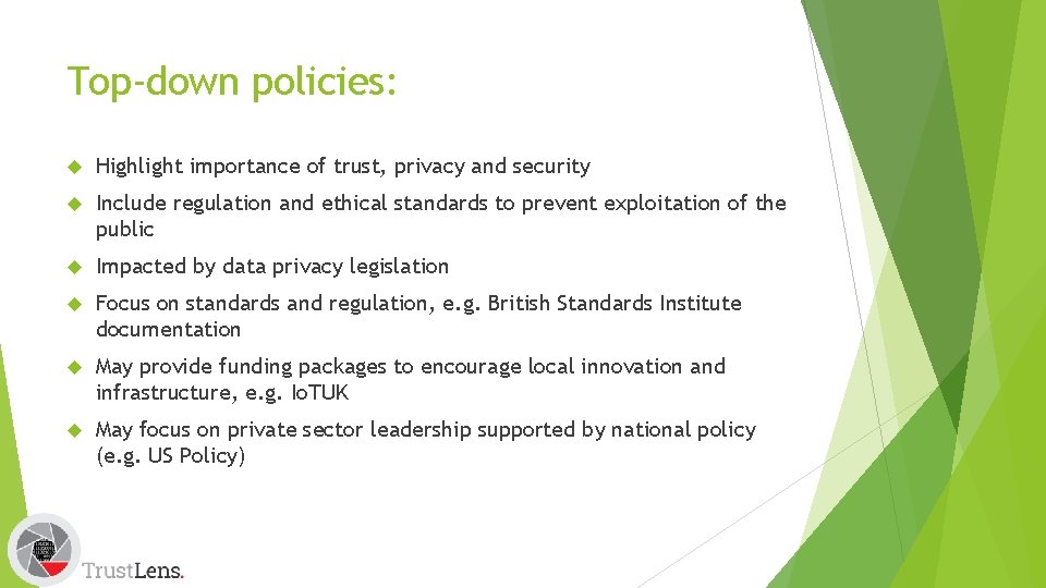 Agency and transparency in publically deployed Io T