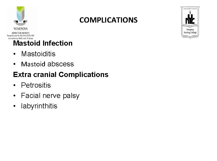 UNIT1 CHRONIC SUPPURATIVE OTITIS MEDIA PRESENTED BY Ms