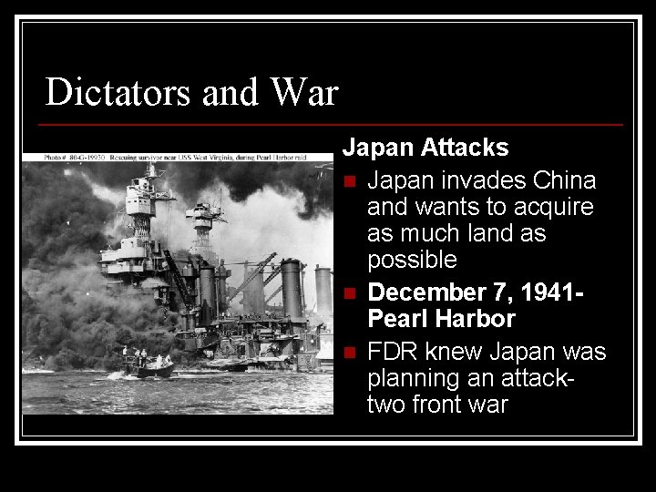 World War II and the Cold War Dictators