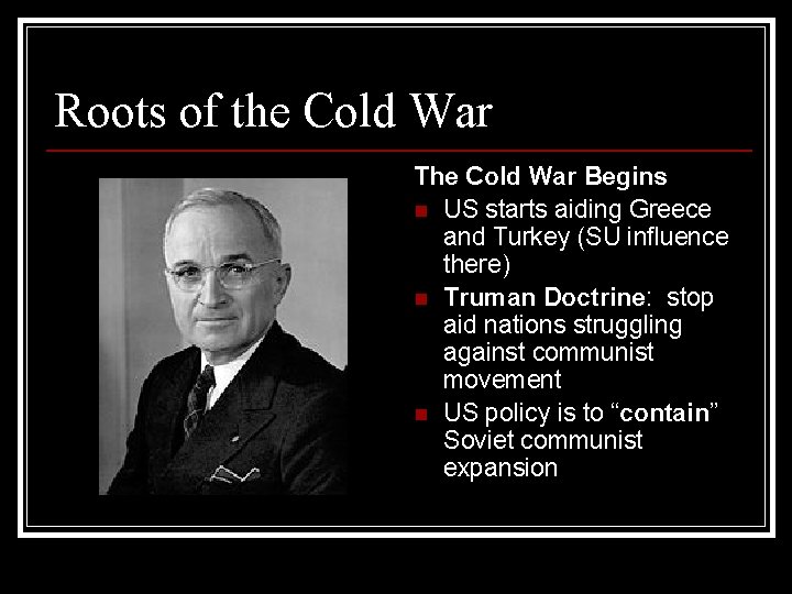 World War II and the Cold War Dictators