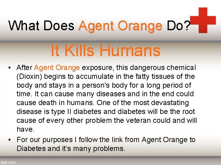 Agent Orange and End Organ Disease My experiences