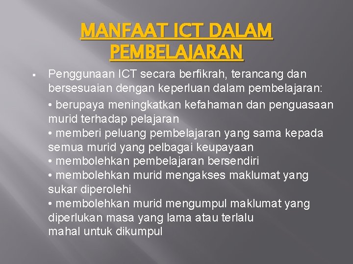 TEKNOLOGI DALAM PENGAJARAN DAN PEMBELAJARAN NAMA AHLI KUMPULAN