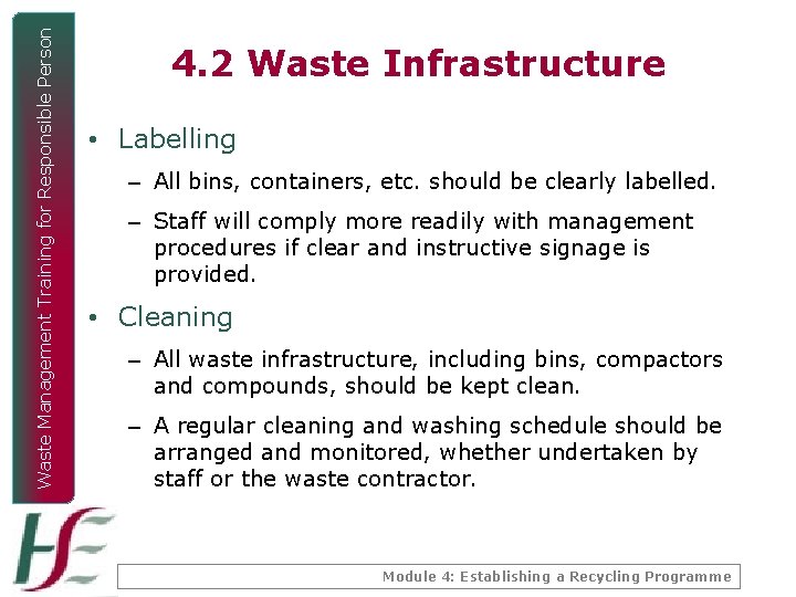 Waste Management Training for Responsible Person Module 4