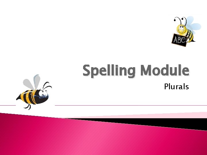 Spelling Module Plurals Aims The aim of todays