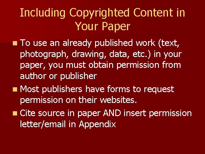 Welcome How to Format and Submit Your Research