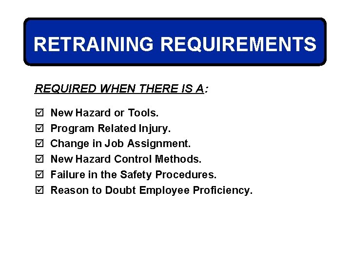 HAND TOOL SAFETY CORPORATE SAFETY TRAINING 29 CFR