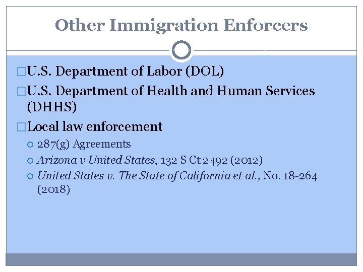 Immigration Law Basics PRESENTED BY WESTERN DISTRICT OF