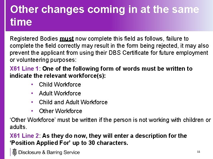 DBS Update Service Stakeholder presentation www gov ukdbs