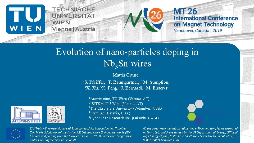Evolution of nanoparticles doping in Nb 3 Sn