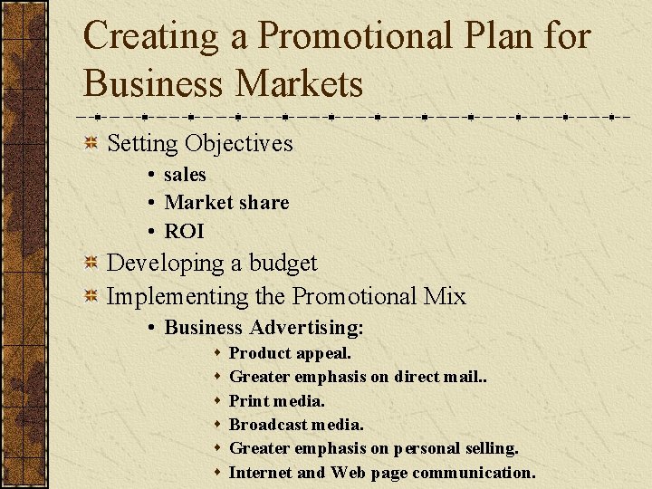 CHAPTER 11 ADVERTISING AND SALES PROMOTION STRATEGY Important