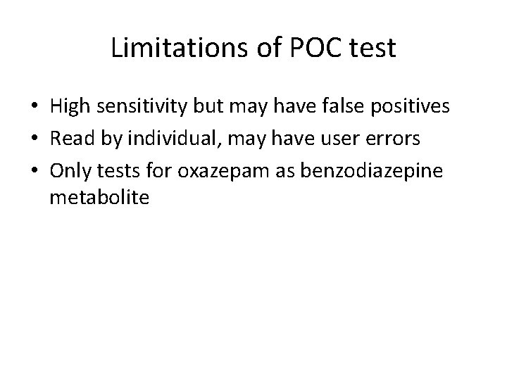 Clinical use of urine drug screens and testing