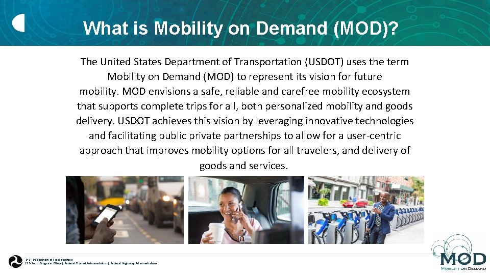 Introduction to Mobility on Demand MOD Bob Sheehan
