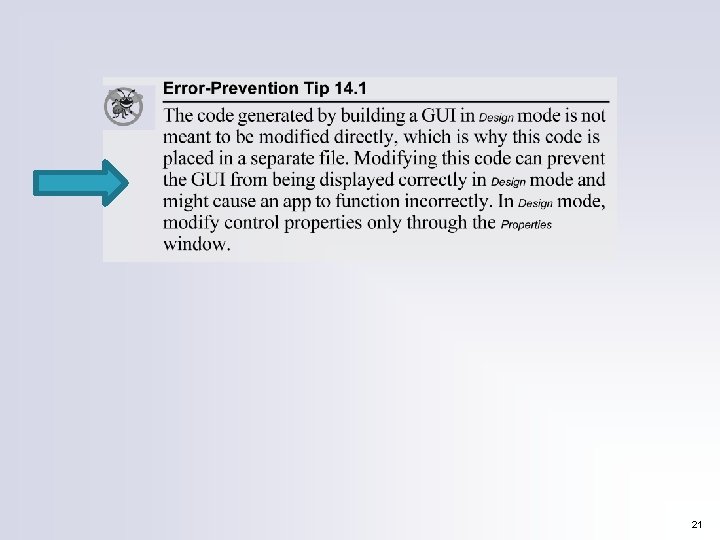 Chapter 14 Graphical User Interfaces with Windows Forms