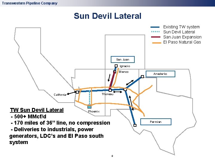 Transwestern Pipeline Company Status of San Juan Expansion
