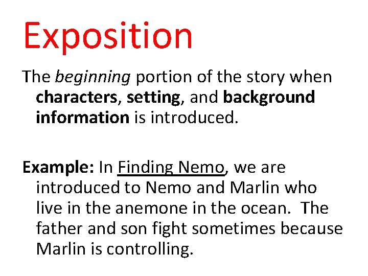 Objective I will review plot elements so I