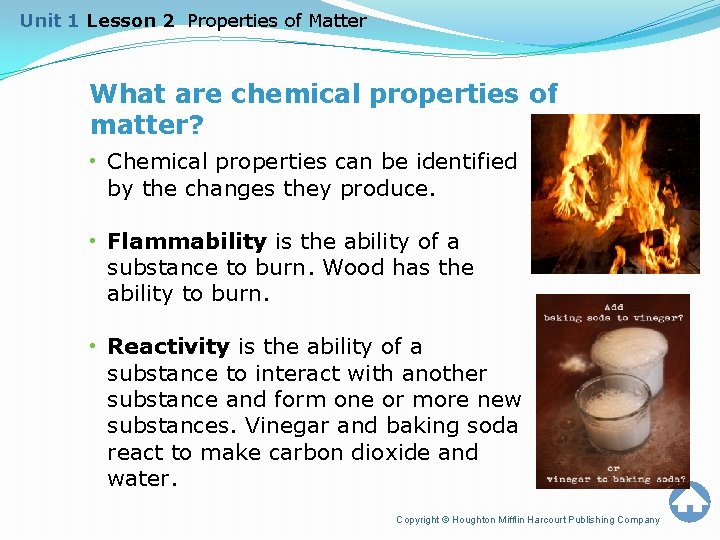 Properties of Matter Unit 1 Lesson 2 What