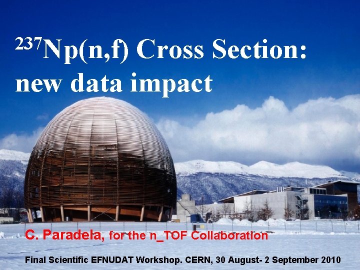 237 Npn f Cross Section new data impact