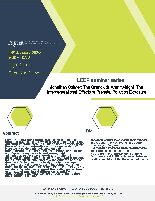 28 th January 2020 9 30 10 30