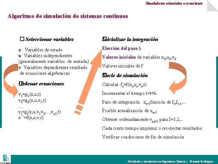 Tema 4 Simulacin dinmica Modelado y simulacin en