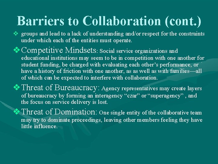 Family School and Community Collaboration Multicultural Considerations in