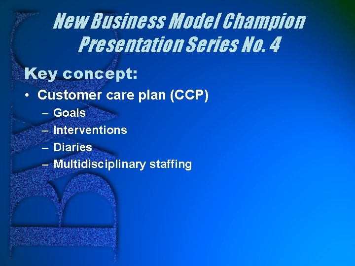 New Business Model Champion Presentation Series Power Point