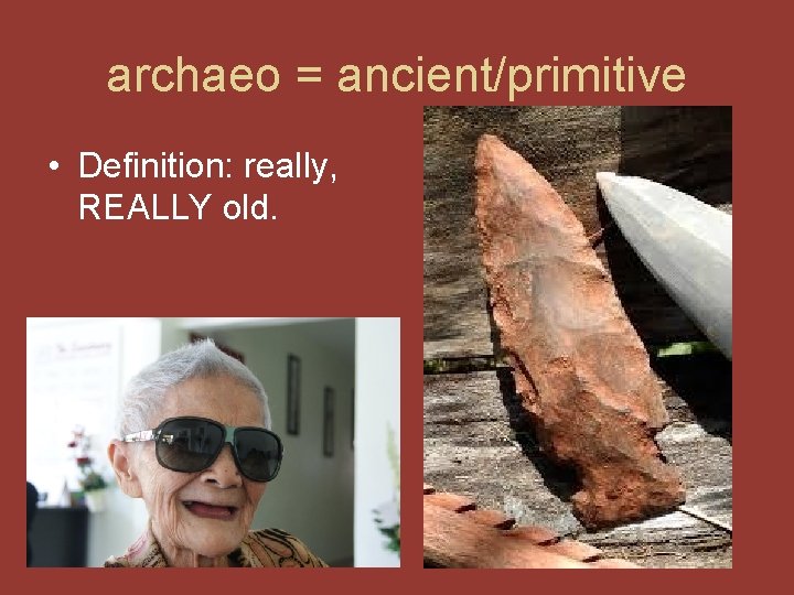 archaeo ancientprimitive Definition really REALLY old Word archaic
