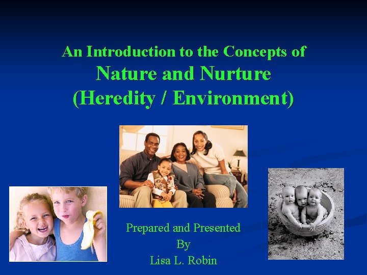 An Introduction to the Concepts of Nature and