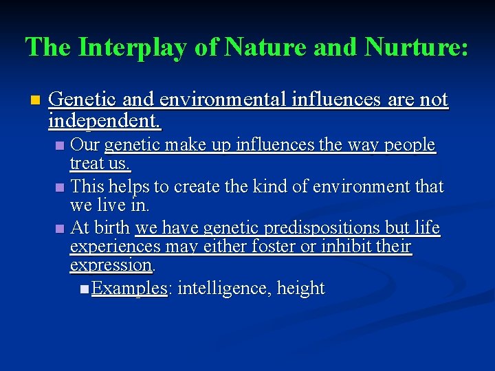 An Introduction to the Concepts of Nature and