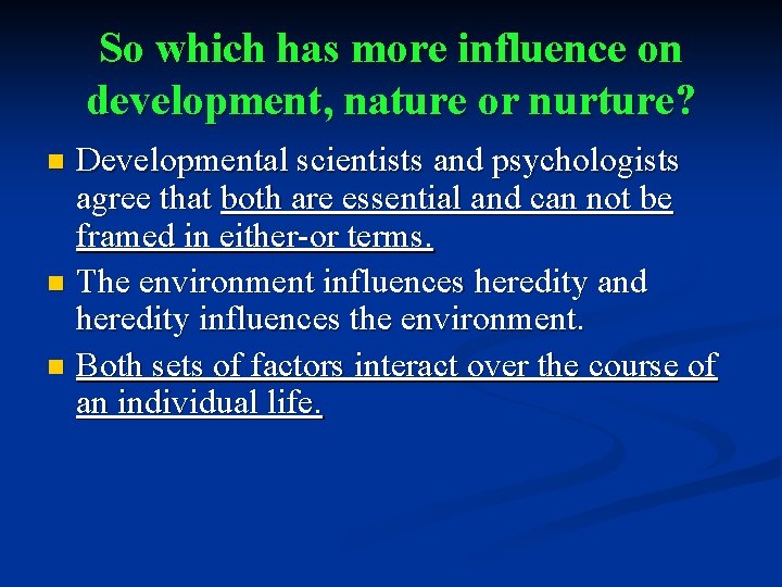 An Introduction to the Concepts of Nature and