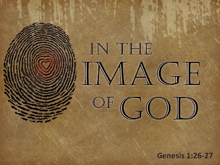 Genesis 1 26 27 What In the Image
