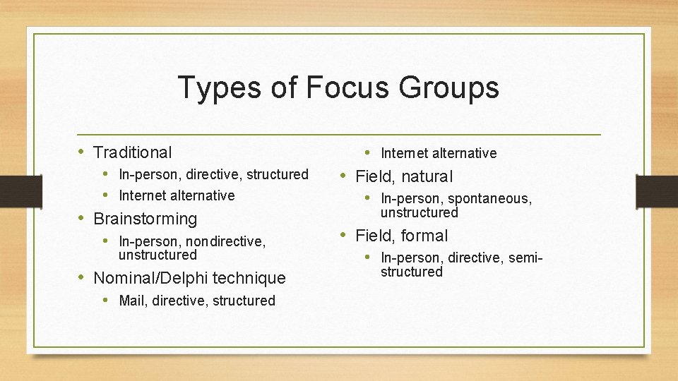 Focus Group Reference Miriam BarDin Kimel Ph D