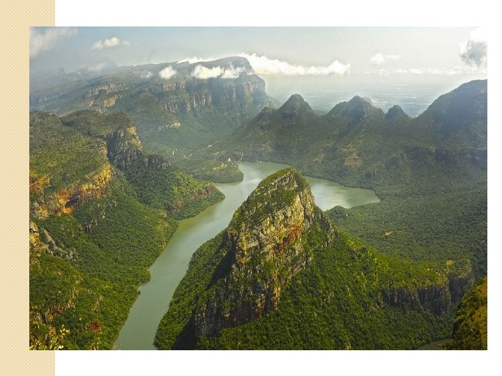 TOPOGRAPHY ASSOCIATED WITH HORIZONTALLY LAYERE ROCKS TOPOGRAFIE GEASSOSIEER