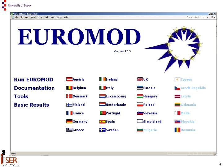 EUROMOD the taxbenefit microsimulation model for the European