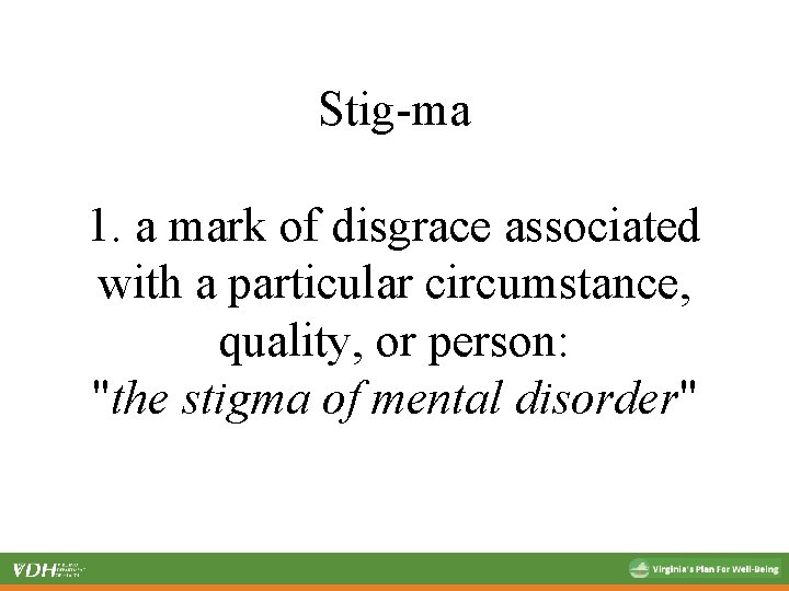 Stigma 1 a mark of disgrace associated with