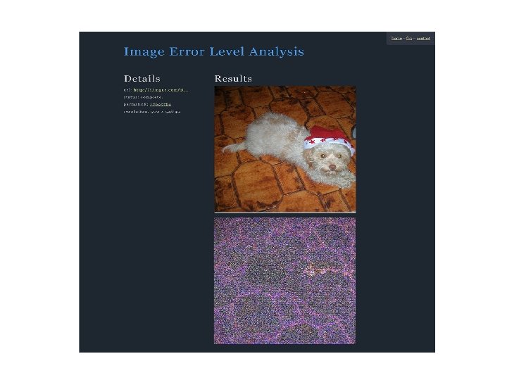 elaborazione di immagini a scopo forense Prof Stefano