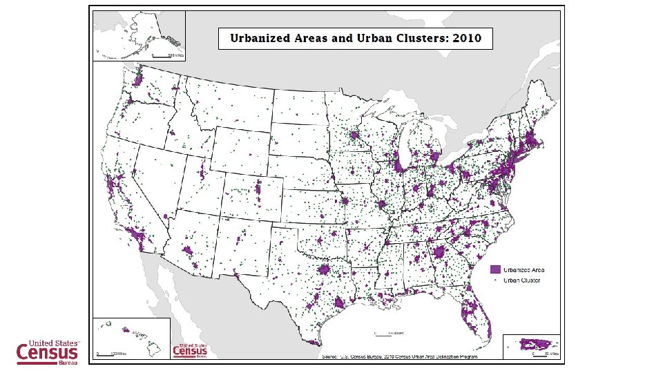 Comparing the Degree of Urbanization to the US